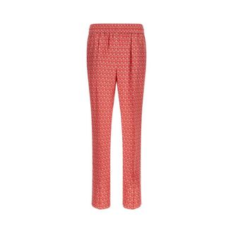 Ferragamo Gancini Muster Seidenhose - - Trousers - Damen - Mehrfarbig - XS