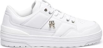 Tommy Hilfiger Femme, Chaussures, Blanc, Taille: 41 EU Basket Baskets