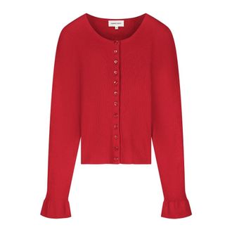 Fab By Fabienne Chapot Lilo Cardigan - - Knitwear - Damen - Rot - 2XL