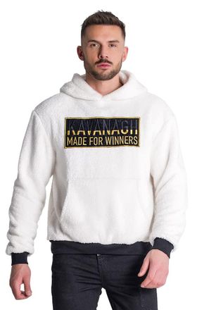 Gianni Kavanagh Herren Mehrfarbig (White Denver Sherpa Hoodie Sweatshirt, weiß, XXL