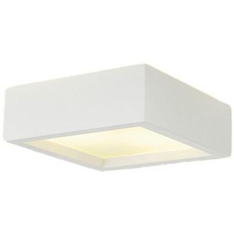 SLV Plafonniers int&eacute;rieurs plastra 104 plafonnier int&eacute;rieur blanc E27 2x 25W max pl&acirc;tre 148002