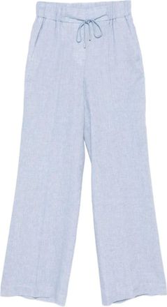PESERICO Femme, Pantalons, Bleu, Taille: 36 FR Wide Pantalons