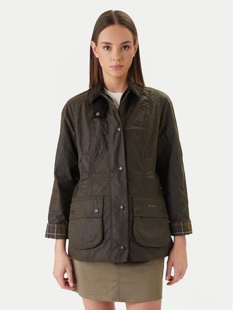 Barbour Hemdjacke Classic Beadnell LWX0668OL71 Gr&uuml;n Regular Fit