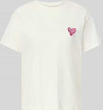 Jake*s Casual Regular Fit T-Shirt mit Motiv-Stitching
