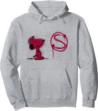 Peanuts Erdn&uuml;sse Snoopy Red S Graffiti Pullover Hoodie