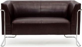 hjh OFFICE Lounge Sofa Curacao Kunstleder Braun