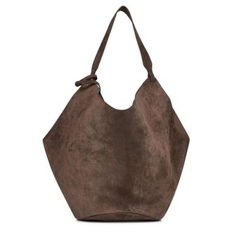 Khaite Braune Wildleder-Tote-Tasche - - Bags - Damen - Braun - ONE SIZE