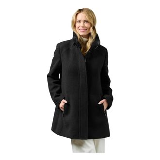Junge Karoline Coat - - Coats - Damen - Schwarzk - XL