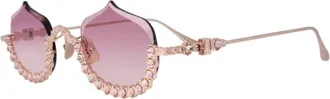 Anna-Karin Karlsson Femme, Accessoires, Rose, Taille: ONE Size Lunettes de soleil Crystal Meringue