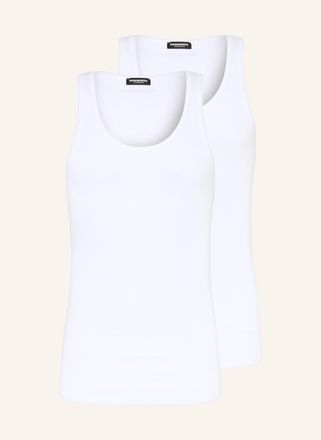 Dsquared2 2er-Pack Unterhemden weiss