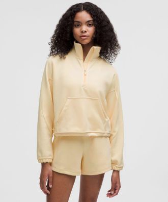 lululemon Haut demi-zipp&eacute; bross&eacute; pour Femmes - Taille 10