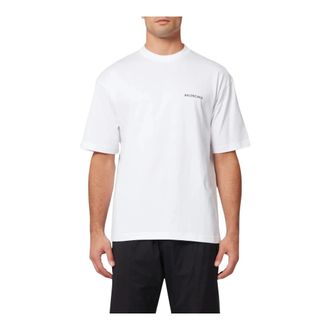 Balenciaga TShirt dos logo - - Tops - Herren - Wei&szlig; - 2XS