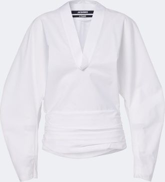 Jacquemus Bluse Colombe aus Baumwollpopeline