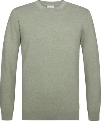 Profuomo Leichter Rundhalspullover mit Tencel in