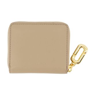 Marc Jacobs Womens The Slim Compact Wallet - Marc Jacobs Leather Beige Cowhide Accessories