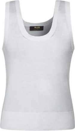 Moorer Femme, Tops, Blanc, Taille: 38 FR Sabela Tank Top