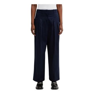 Lacoste Weite Stretch Gabardine Chino Hose - - Trousers - Damen - Blau - XS