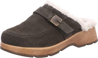 Rohde Damen Pantolette Keilabsatz Clog Warmfutter Licata 7002, Größe:40 EU, Farbe:Grün