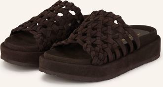 Paloma Barcel&oacute; Paloma Barcel&oacute; Plateau-Pantoletten Nadira braun