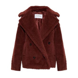 Max Mara Alcuno Kunstpelzmantel - - Jackets - Damen - Rot - 3XS