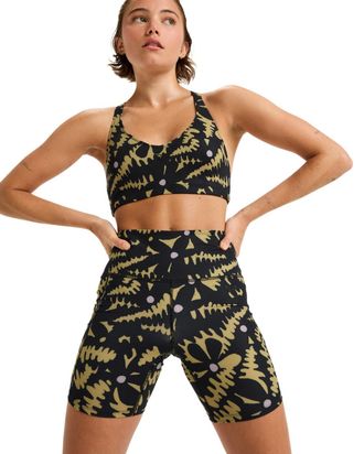 Roxy Heart Into It Biker Pt - Sport Biker Shorts for Women - Sportliche Bikershorts - Frauen - M - Schwarz