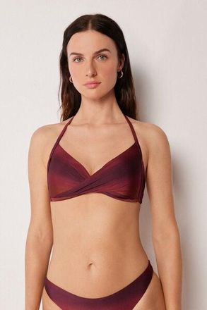 Calzedonia Triangel-bikinioberteil Mit Abgestufter Wattierung Soft Shades Rot
