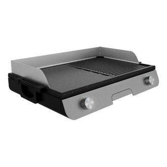 Cecotec Cecotec - Barbecue &eacute;lectrique 3000 W - Surface de cuisson mixte 300x500 mm - Rev&ecirc;tement antiadh&eacute;sif - Thermostat r&eacute;glable - Bac &agrave; graisse amovible
