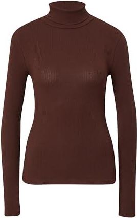 Pieces T-Shirt à Manches Longues Pckitte Ls à col roulé Noos pour Femme, Chicory Coffee, XS