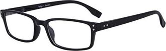 Eyekepper Lunettes de Lecture Rectangulaires Classiques avec Charnières à Ressort, Noir 2.75