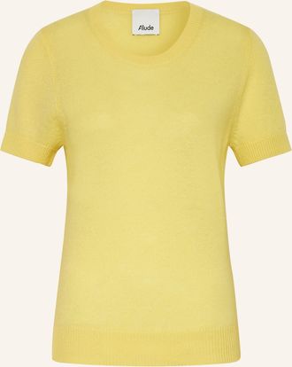 Allude Allude Strickshirt Aus Cashmere gelb