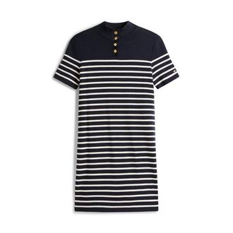 Tommy Hilfiger Robe &agrave; rayures en coton m&eacute;lang&eacute;