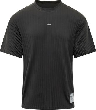 SATISFY Satisfy, Homme, Tops, Noir, Taille: S Auralite Pleated Tee
