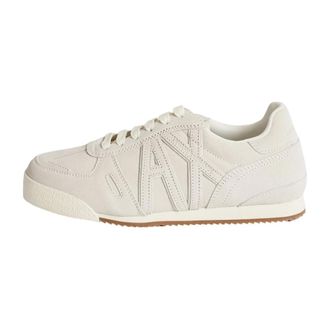 A|X Armani Exchange Femme, Chaussures, Blanc, Taille: 41 EU Classic Leather Baskets