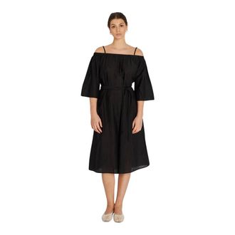 Rue de Femme RUE de Femme, Femme, Robes, Noir, Taille: 36 FR Robes Mi-longues