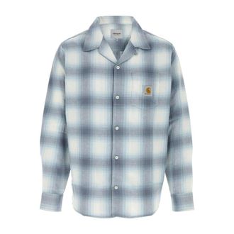 Carhartt Work in Progress Homme, Chemises, Multicolore, Taille: M Embroidered cotton L/S Tyers Shirt