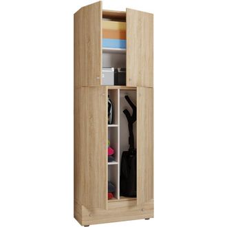 ebuy24 Holz Besenschrank Putzschrank Lona S