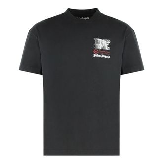 Palm Angels T-shirt Paxhaas Racing Club - - Tops - Herren - Schwarzk - S