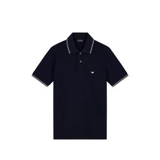 Emporio Armani Stripe-trim Polo Shirt