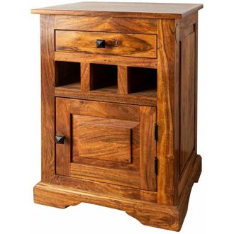 Massivmoebel24 Nachttisch Akazie 46x40x65 honig lackiert oxford 268