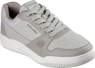 Skechers Homme Koopa Harry Kane Court Basket, Stone Leather, Suede/Mesh/Trim, 41.5 EU