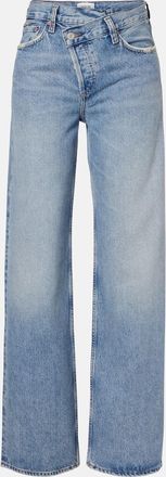 A Gold E Wide-Leg Jeans Arc Criss Cross