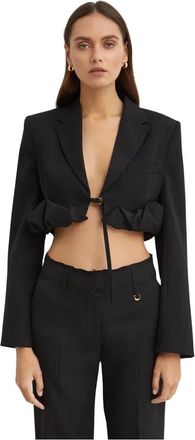 Jacquemus Femme, Vestes, Noir, Taille: 40 FR La Veste Croissant
