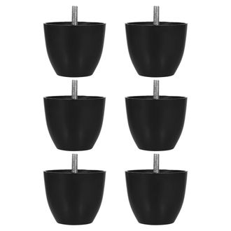 Hemobllo 6 Stck. Teiliges M&ouml;belbeine aus Kunststoff Schraubbar f&uuml;r Sofa Stuhl Schrank Stabile Verstellbare M&ouml;belf&uuml;&szlig;e Vielseitig Einsetzbar f&uuml;r Tische und Sofas