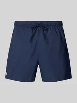 Lacoste Badeshorts mit Logo-Stitching
