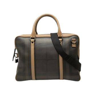Burberry Sac daffaires Pre-owned - Femme - Pre-owned - Gris - Taille: ONE Size