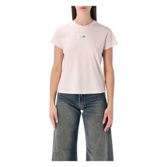 Maison Margiela Femme, Tops, Rose, Taille: 38 FR Numeric Signature T-shirt
