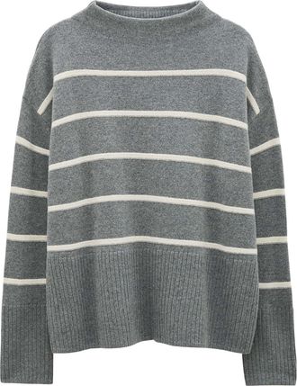 someday Damen Pullover | Strickpullover TANALYNN Loose mit Wolle Good Grey, 36