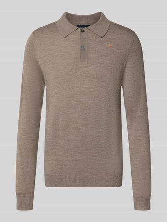 Christian Berg Regular Fit Poloshirt aus Woll-Mix