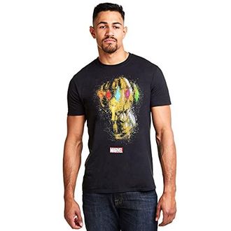 MARVEL Avengers Gauntlet T-Shirt Homme, Noir (Black Blk), X Large