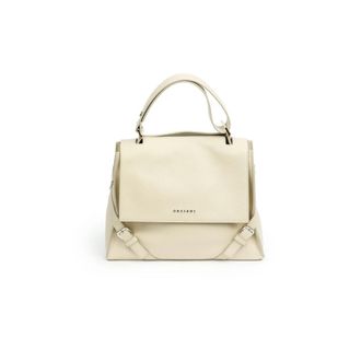 Orciani Leder Schultertasche mit Riemen - - Bags - Damen - Wei&szlig; - ONE SIZE